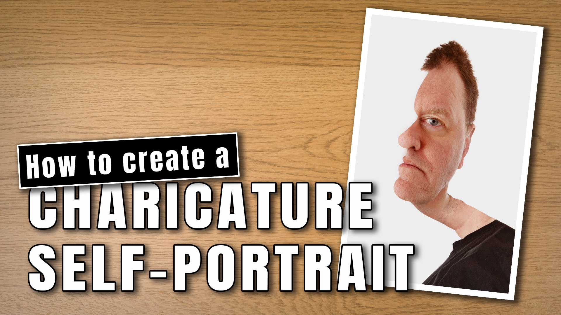 How to create a caricature self-portrait in the studio and in photoshop ...